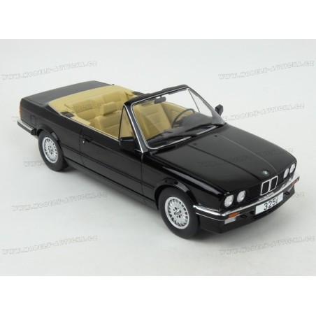 BMW (E30) 325i Convertible 1985 (Black), MCG (Model Car Group) 1:18