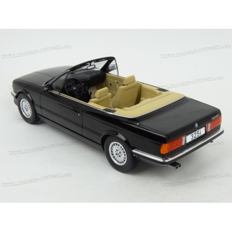 BMW (E30) 325i Convertible 1985 (Black), MCG (Model Car Group) 1:18